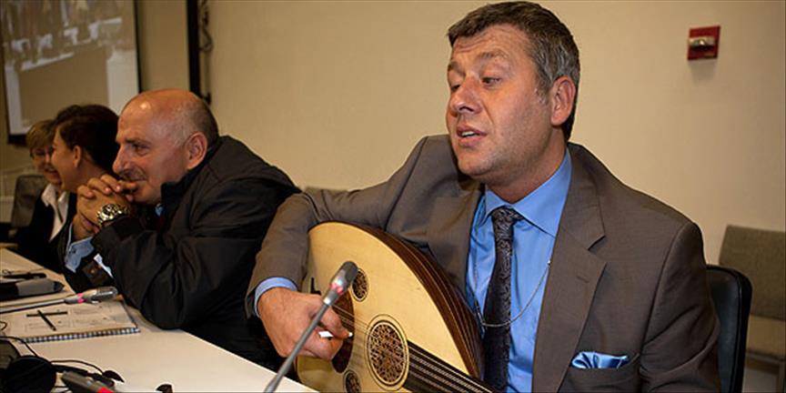 Turkish disabled musician at UN