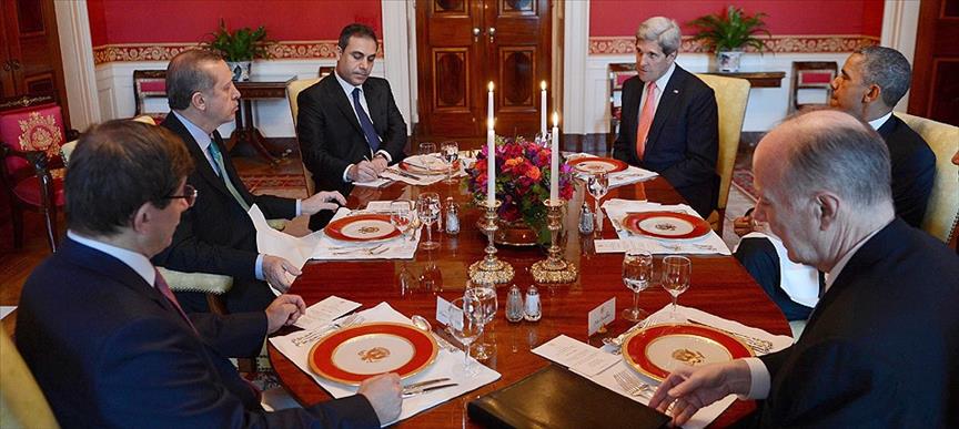 Dinner in honor of Turkish Prime Minister Erdogan ends in Washington