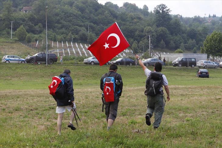Turks attend 'death march' on 18th anniversary of Srebrenica genocide