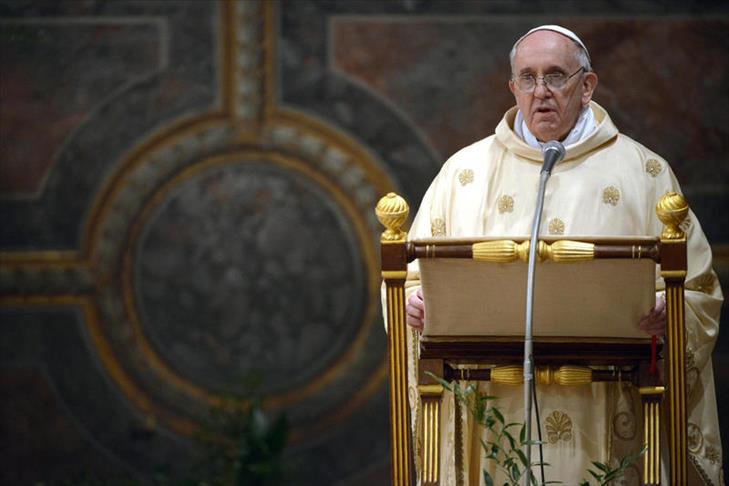 "War, never again": Pope Francis