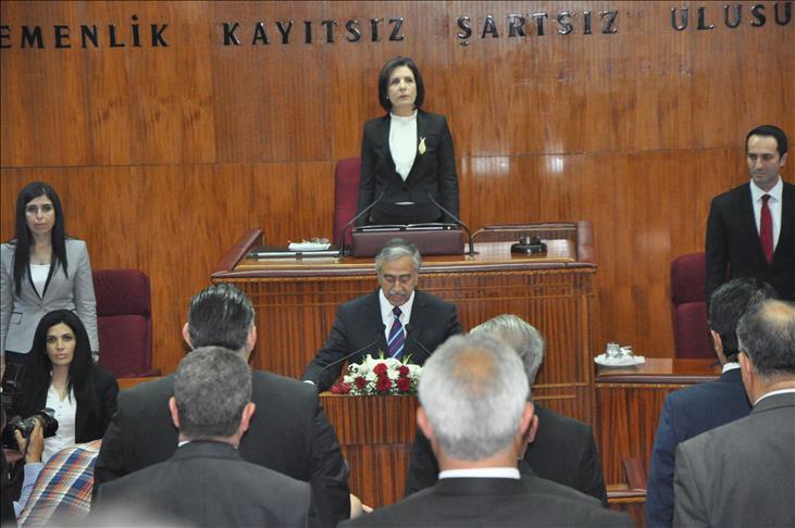 Akinci sworn in as new Turkish Cypriot president