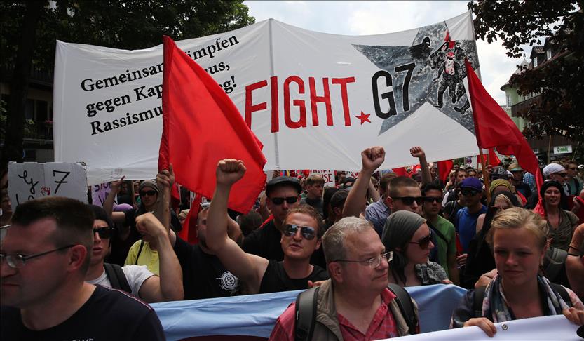 Germany: Thousands rally in anti-G7 protest