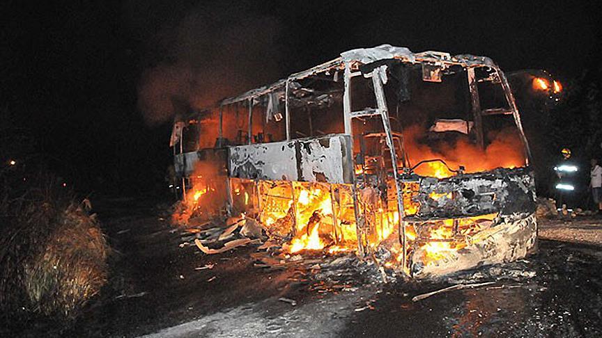 At least 35 killed in bus fire on China highway