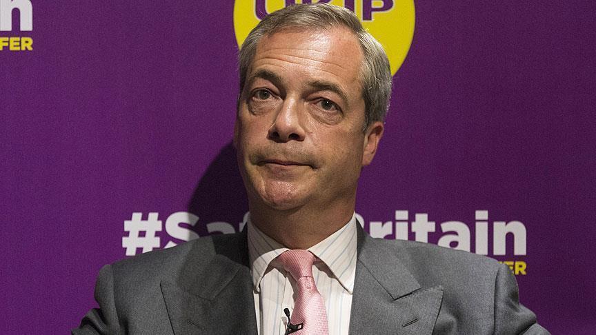 UK Independence Party leader Nigel Farage resigns