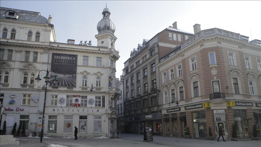 Puste ulice Sarajeva prvog jutra u 2017. godini