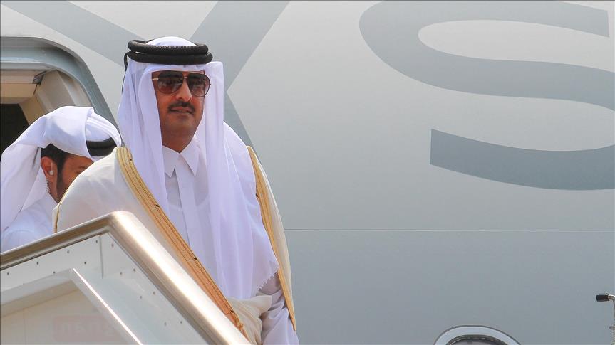 Qatari emir meets with Abu Dhabi crown prince