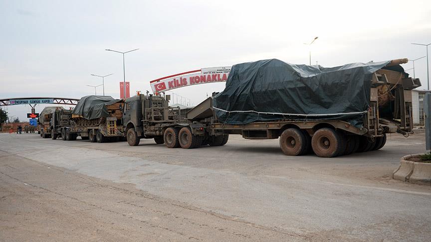 Suriye sınırına askeri sevkiyat