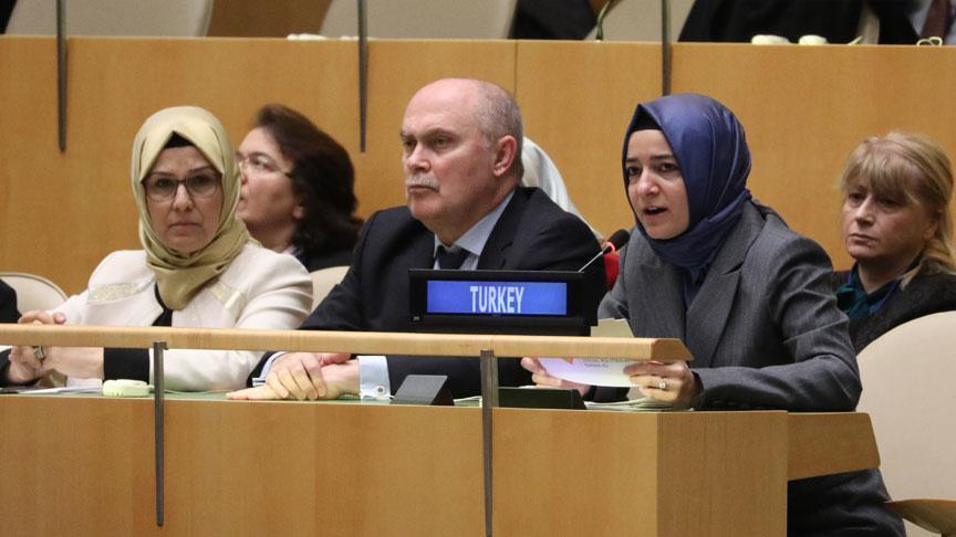 Turkish minister touts female development at UN summit