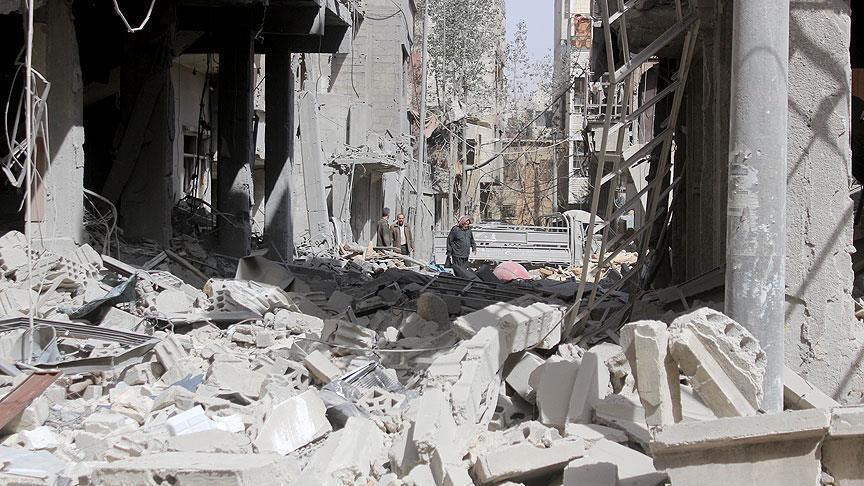 Syrian regime targets E. Ghouta with gas: White Helmets
