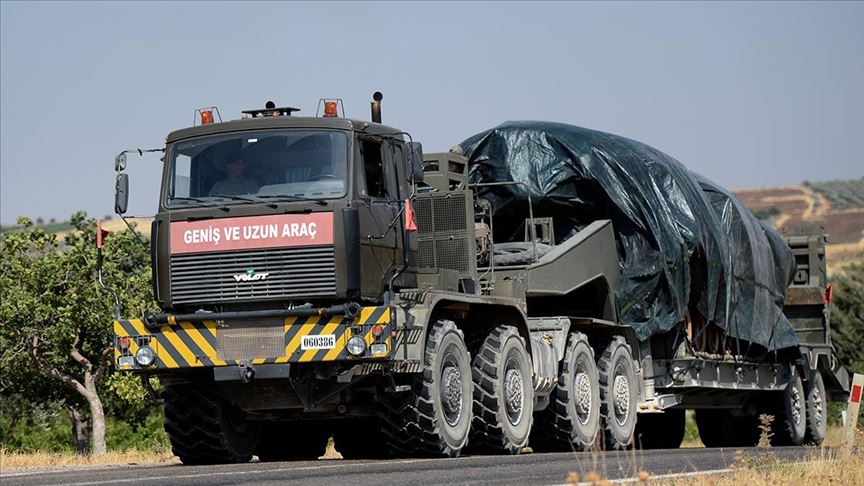 Suriye sınırına askeri sevkiyat