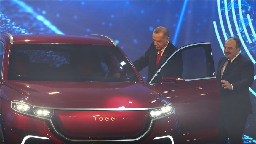Erdogan desvela prototipo del primer automóvil eléctrico fabricado en ...