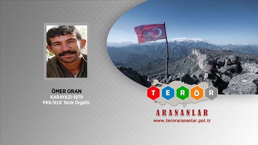 Turkey: YPG/PKK terrorist on wanted list neutralized