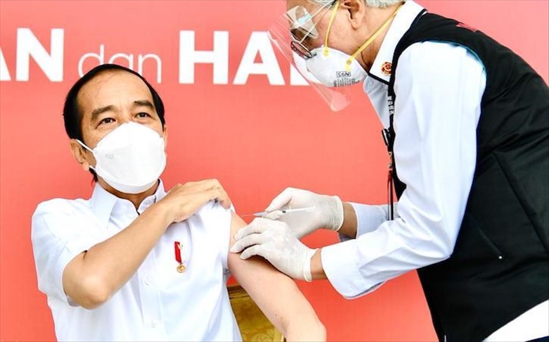Presiden Joko Widodo Terima Vaksin Sinovac Pertama