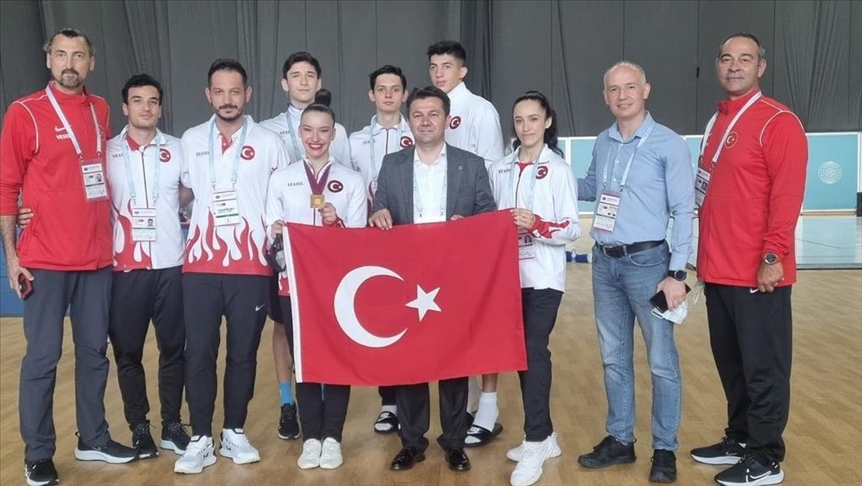 Turkish gymnast Onbasi wins gold medal at world championships
