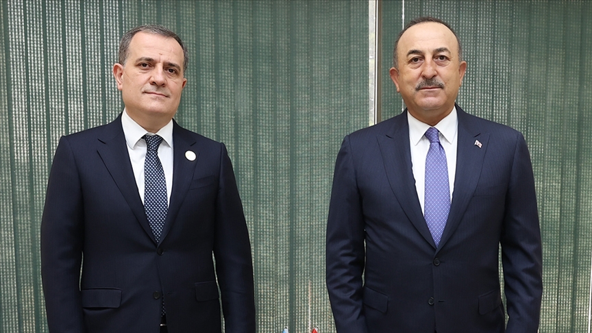 Dışişleri Bakanı Çavuşoğlu, Azerbaycanlı mevkidaşı Bayramov ile ...