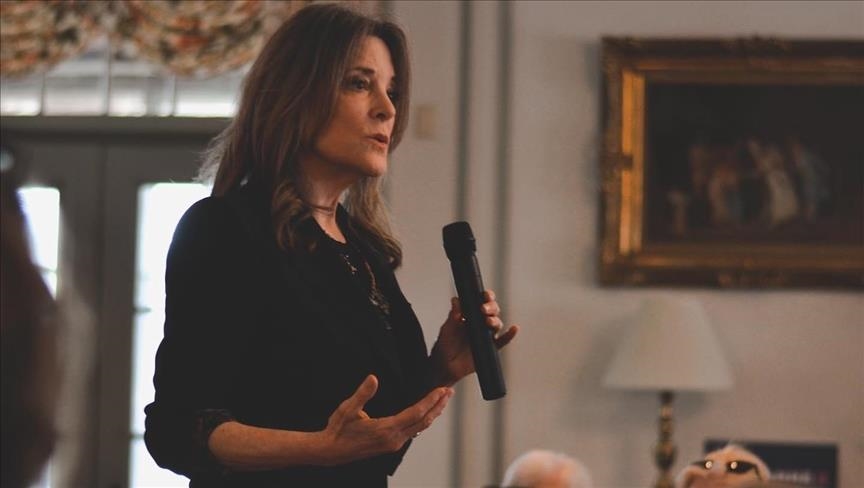 Author Marianne Williamson formally announces bid for US presidency in 2024 Author Marianne Williamson formally announces bid for US presidency in 2024