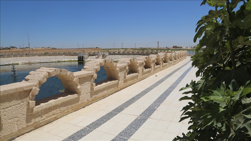 Ain al-Arous Spring in Syria's Tal Abyad offers respite from summer heat