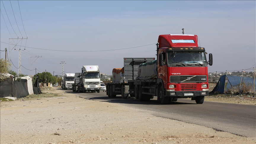 2nd aid convoy enters into Gaza through Egyptian Rafah crossing: Report