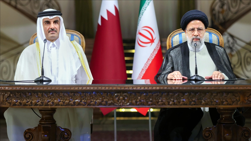 Qatari emir, Iranian president discuss latest developments in Palestine