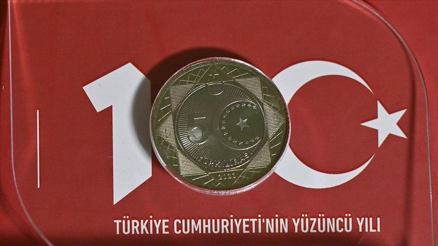 Povodom 100 godina Republike: Turkiye predstavila kovanicu od "5 ...