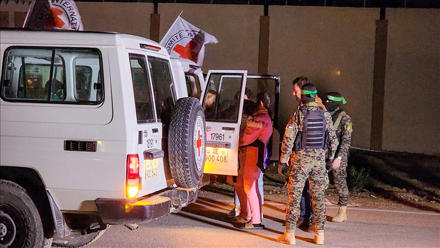 4th batch of hostages released by Hamas arrives in Israel