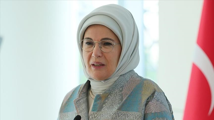 Türkiye's first lady urges Israel to end its violence in Gaza