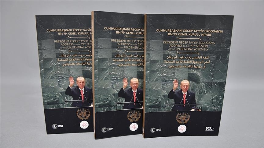 Turkish president’s speech at UN General Assembly now available as book