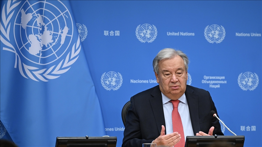 UN chief urges unity in New Year message to tackle global crises