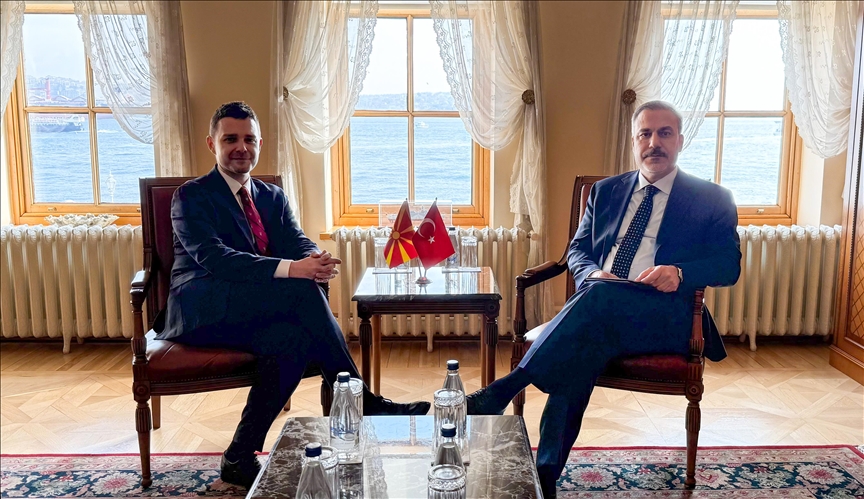 Turkish, North Macedonian foreign ministers hold meeting