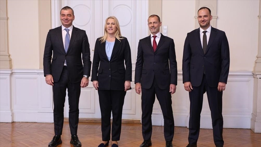 Predsjednik UEFA-e na prijemu u Predsjedništvu BiH