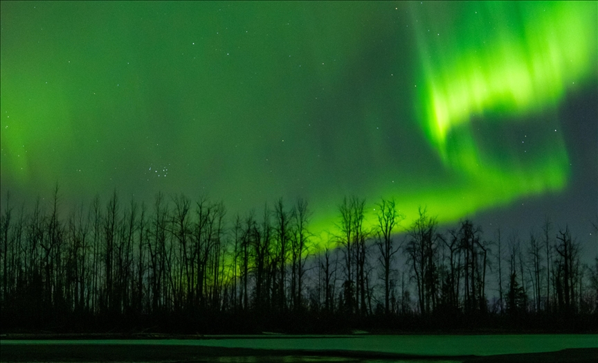 Polarna svjetlost na nebu iznad Aljaske