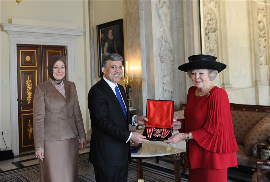 President Gul in Netherlands - Anadolu Ajansı