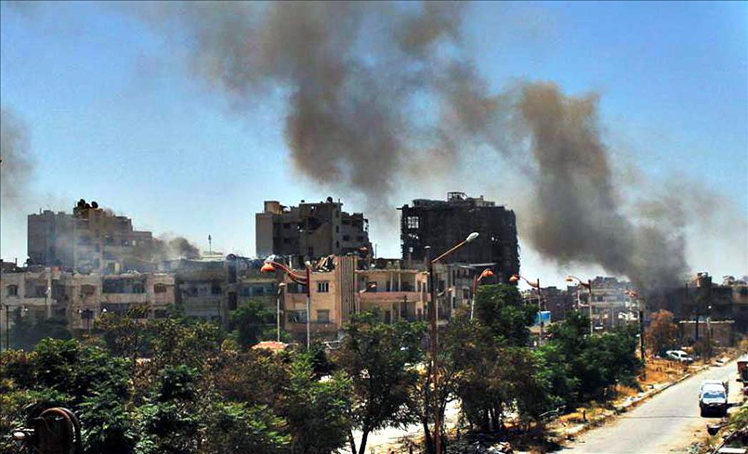 Suriye'nin Humus kentindeki Halidiyye mahallesi harabeye döndü ...