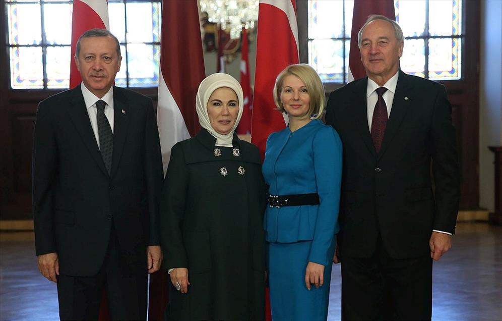 Cumhurbaşkanı Erdoğan Letonya'da - Anadolu Ajansı