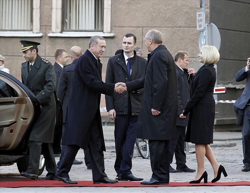 Cumhurbaşkanı Erdoğan Letonya'da - Anadolu Ajansı