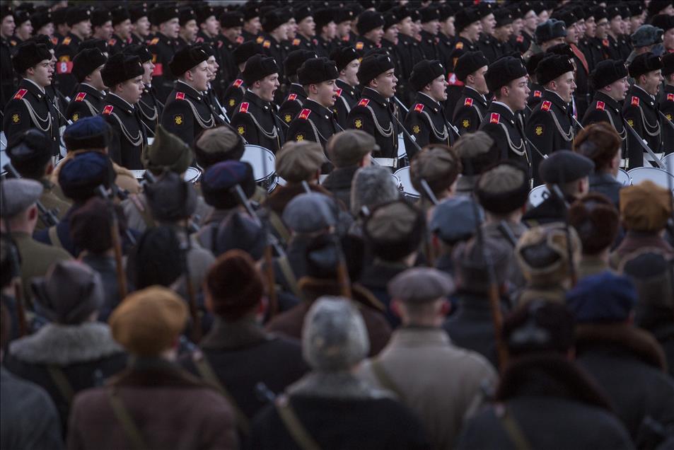 Rehearsal of ceremonial march on Red Square - Anadolu Ajansı