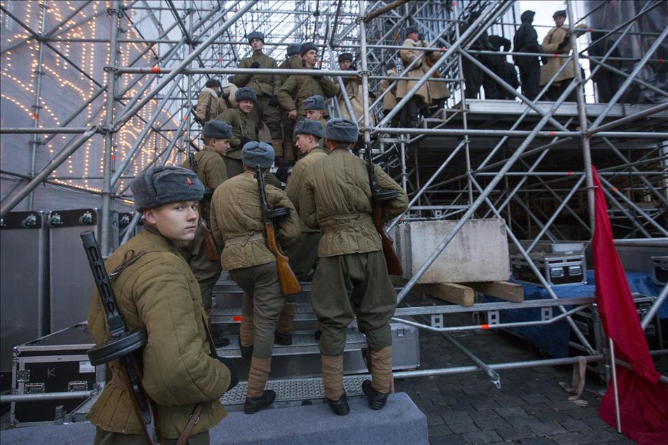 Rehearsal of ceremonial march on Red Square - Anadolu Ajansı