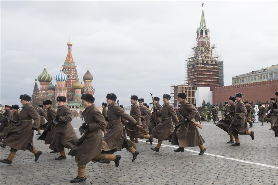 Rehearsal of ceremonial march on Red Square - Anadolu Ajansı