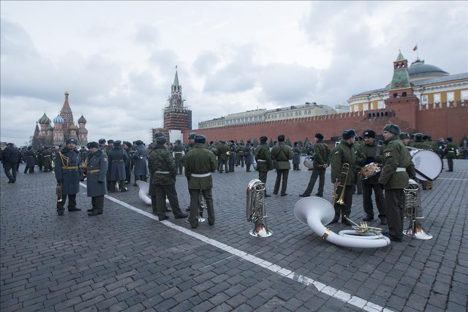 Rehearsal of ceremonial march on Red Square - Anadolu Ajansı