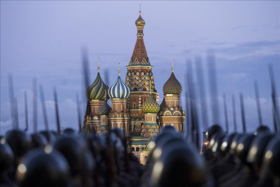 Rehearsal of ceremonial march on Red Square - Anadolu Ajansı