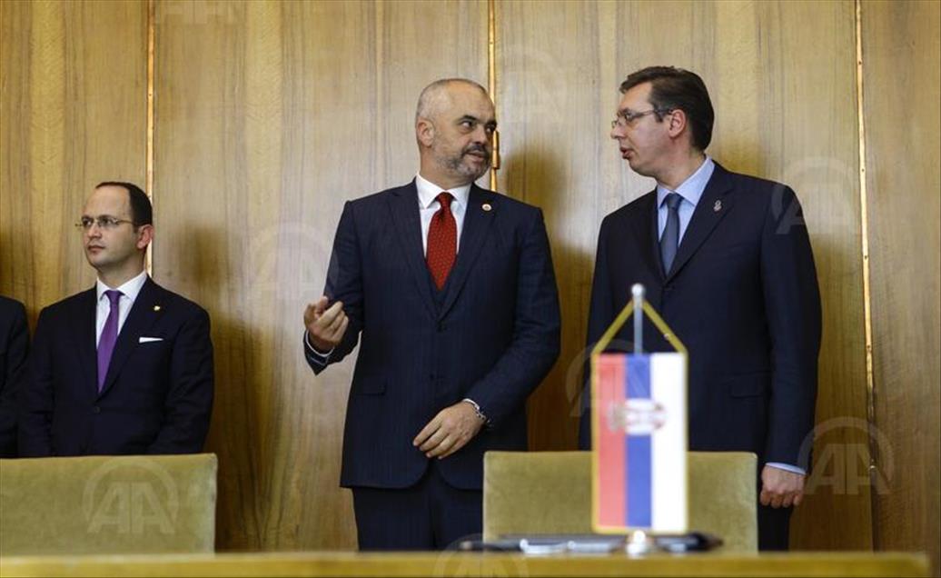 Vucic - Rama, press conference - Anadolu Ajansı