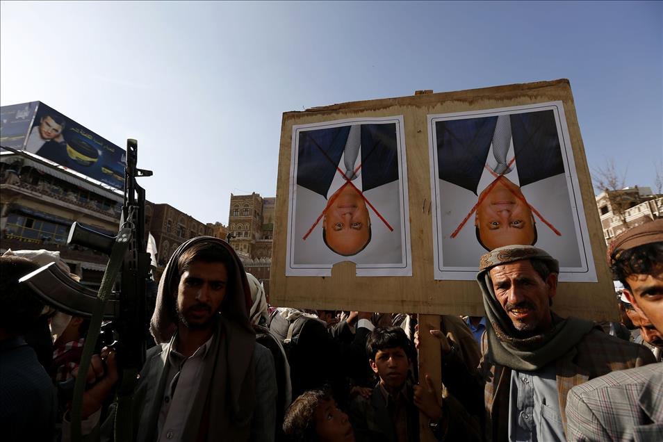 Protest against Saudi-led operations in Yemen - Anadolu Ajansı