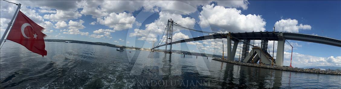 Last Section of the Izmit Bay Bridge placed with ceremony - Anadolu Ajansı