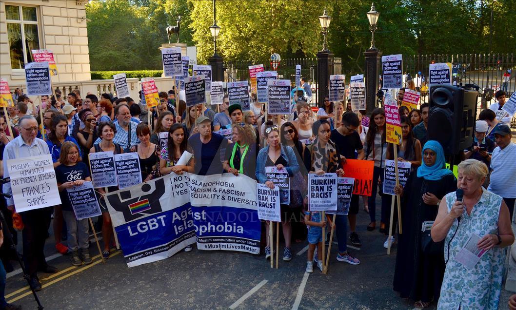 Rally against discrimination against Muslim women in London - Anadolu ...