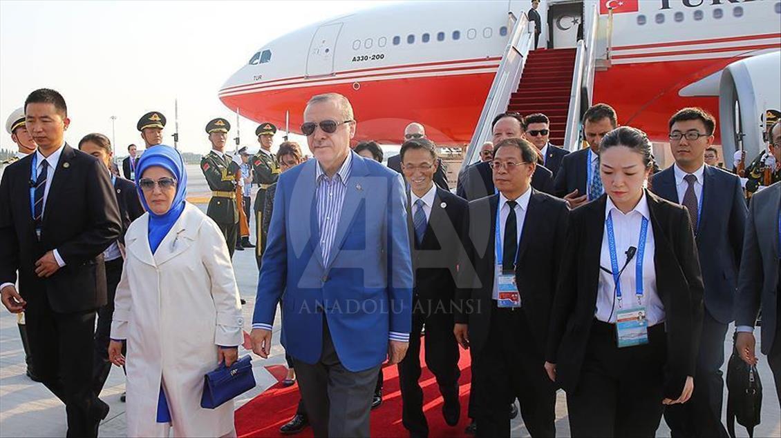 President Erdogan arrives in China to attend G20 summit - Anadolu Ajansı