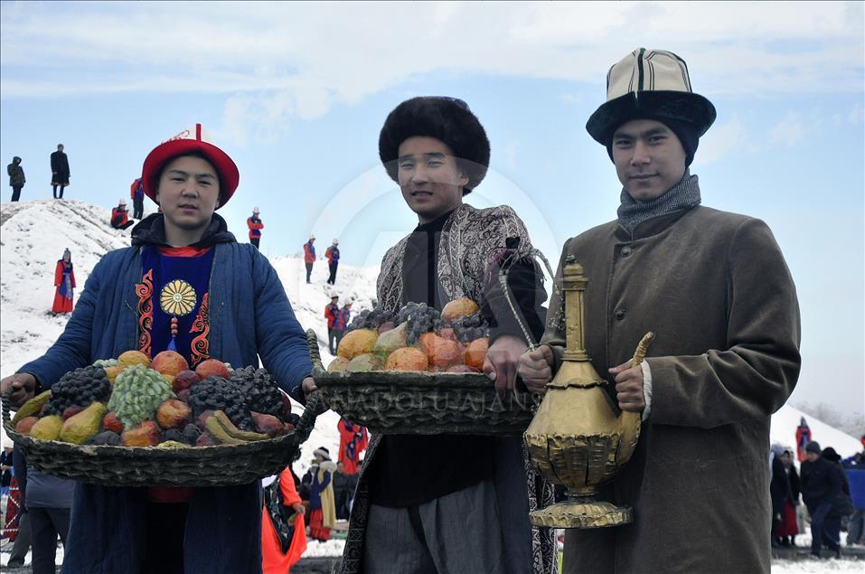 Kyrgyz people commemorate 1000th birth anniversary of poet Yusuf Khass ...