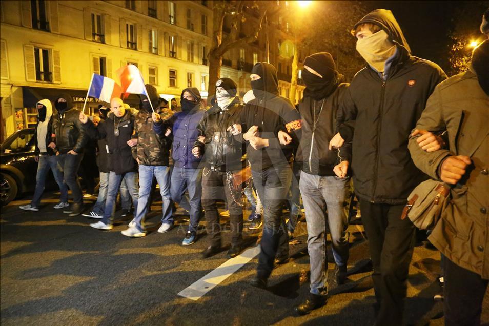 French police officers stage rally to protest violence against police ...