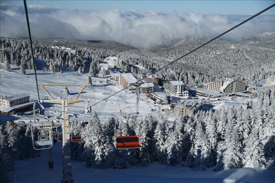 Uludağ'da kar manzaraları - Anadolu Ajansı