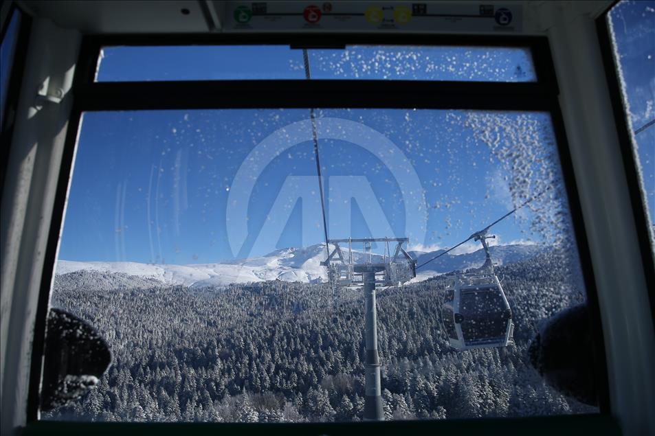 Uludağ'da kar manzaraları - Anadolu Ajansı