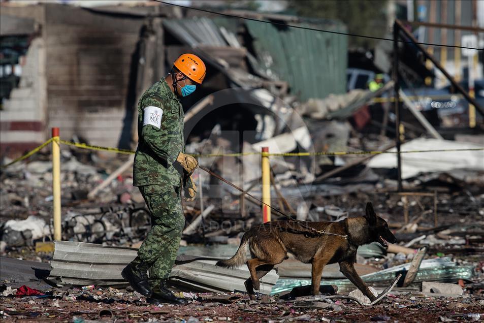 Aftermath of firework market explosion in Mexico - Anadolu Ajansı